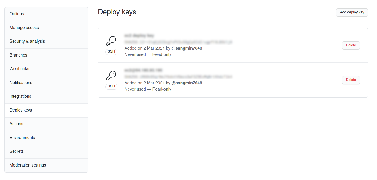 [오늘의 배움] pip freeze, Github deploy key